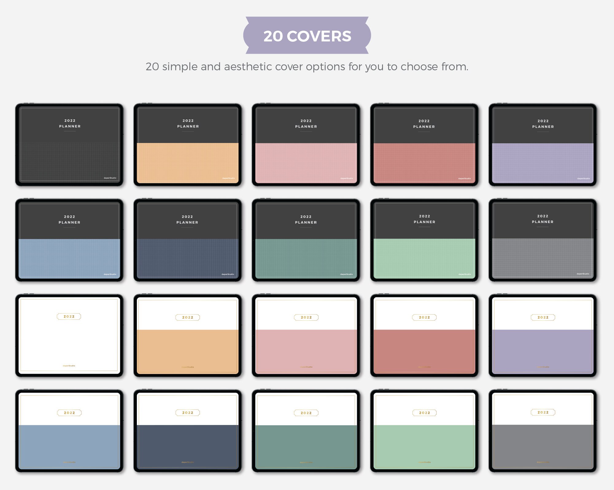 Undated Pastel Digital Planner Goodnotes Planner Ipad Diary | Etsy