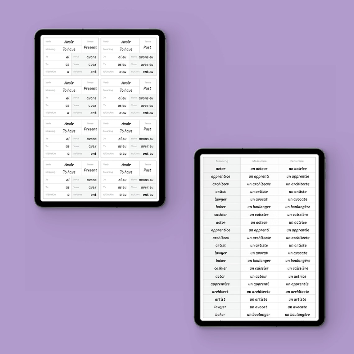 French Study Digital Notebook Printable Student Worksheet - Etsy