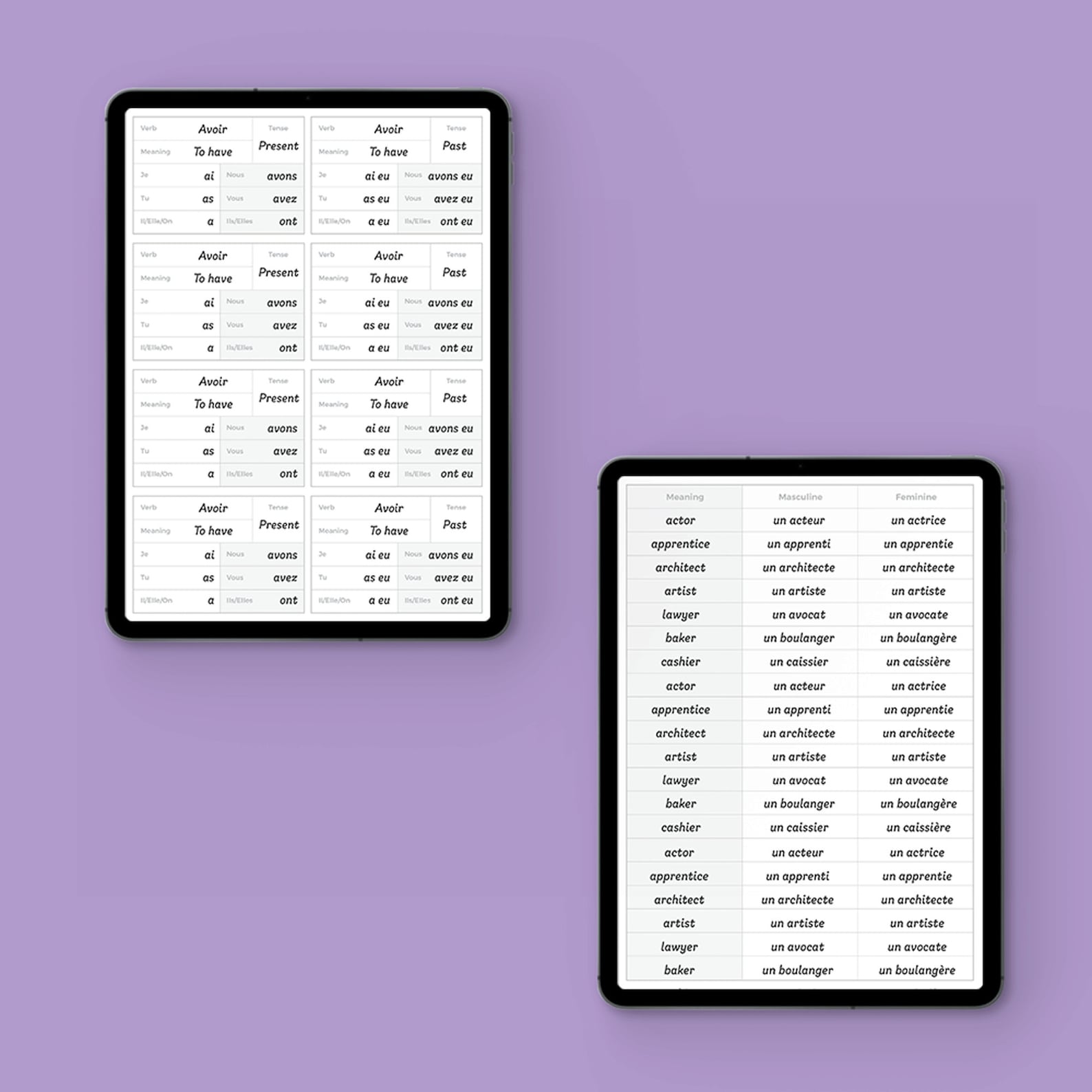 French Study Digital Notebook Printable Student Worksheet - Etsy