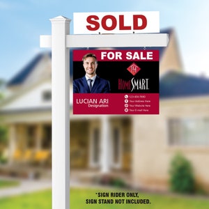 Homesmart Custom Aluminum Real Estate Sign Panel & Rider 24X18 Thick ...