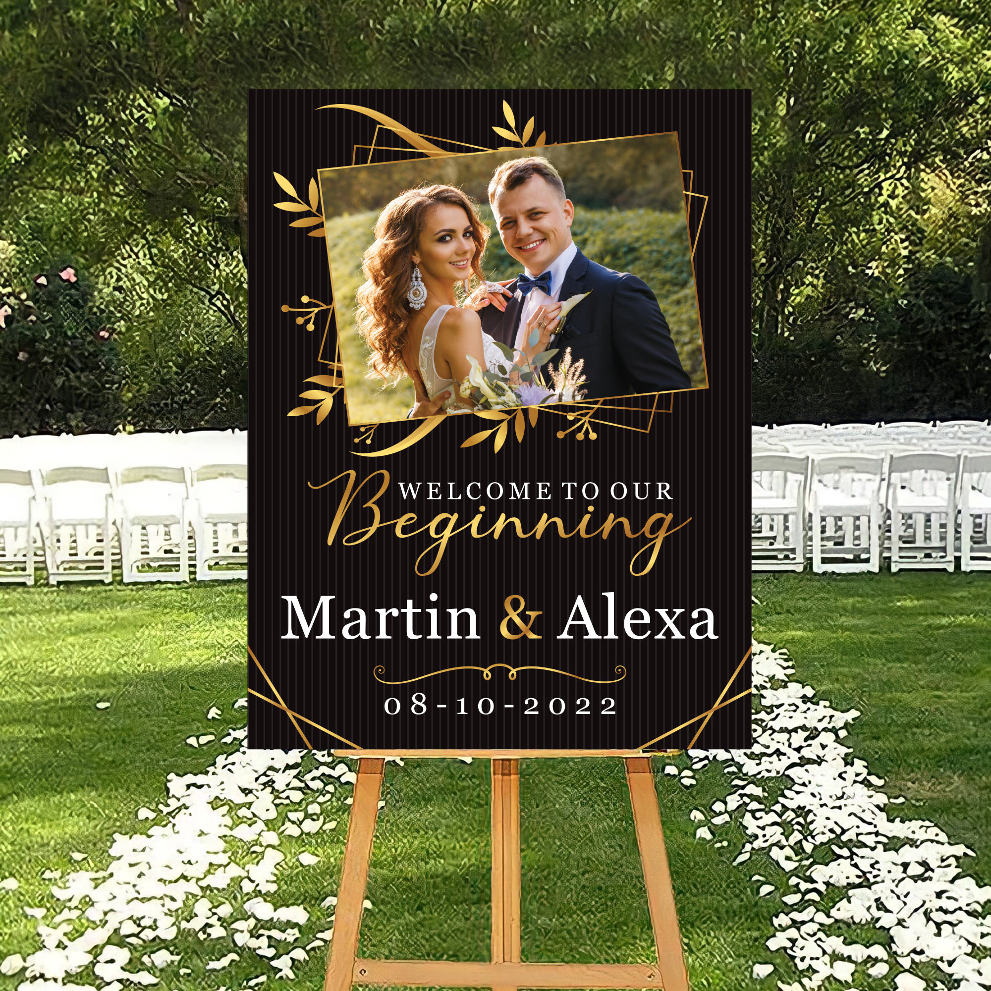 Custom Photo Wedding Sign Printable Personalized Wedding - Etsy