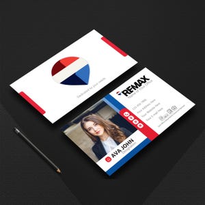 REMAX Custom Real Estate Business Card Two-sided, Customized Real ...