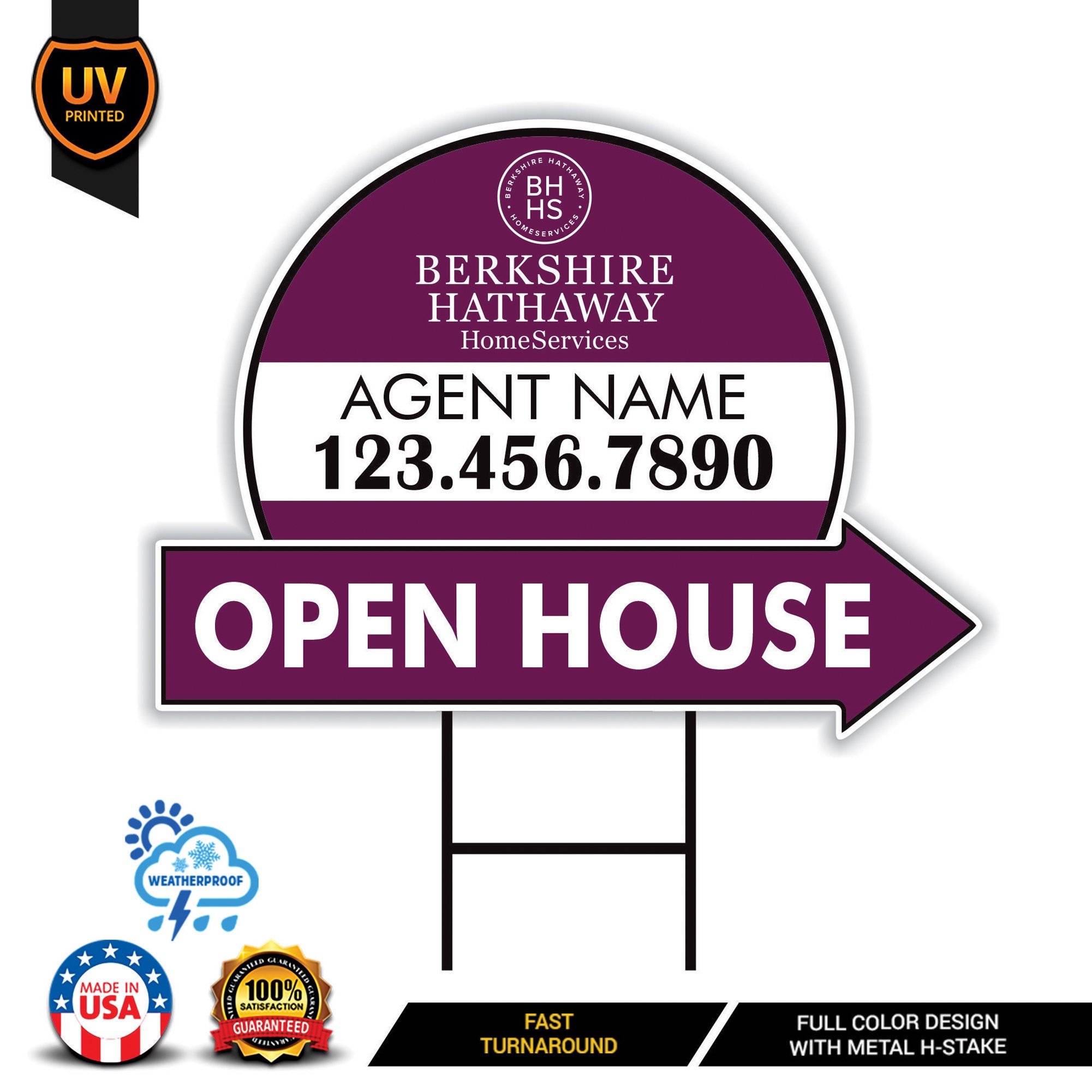 Berkshire Hathaway Open House Arrow Shaped Yard Signs 18 - Etsy