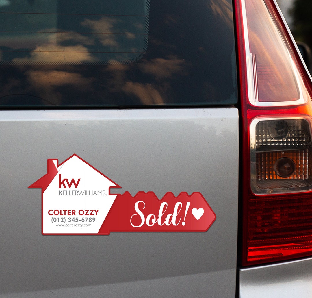 Keller Williams Personalized Real Estate Key Car Magnet - Realtor ...