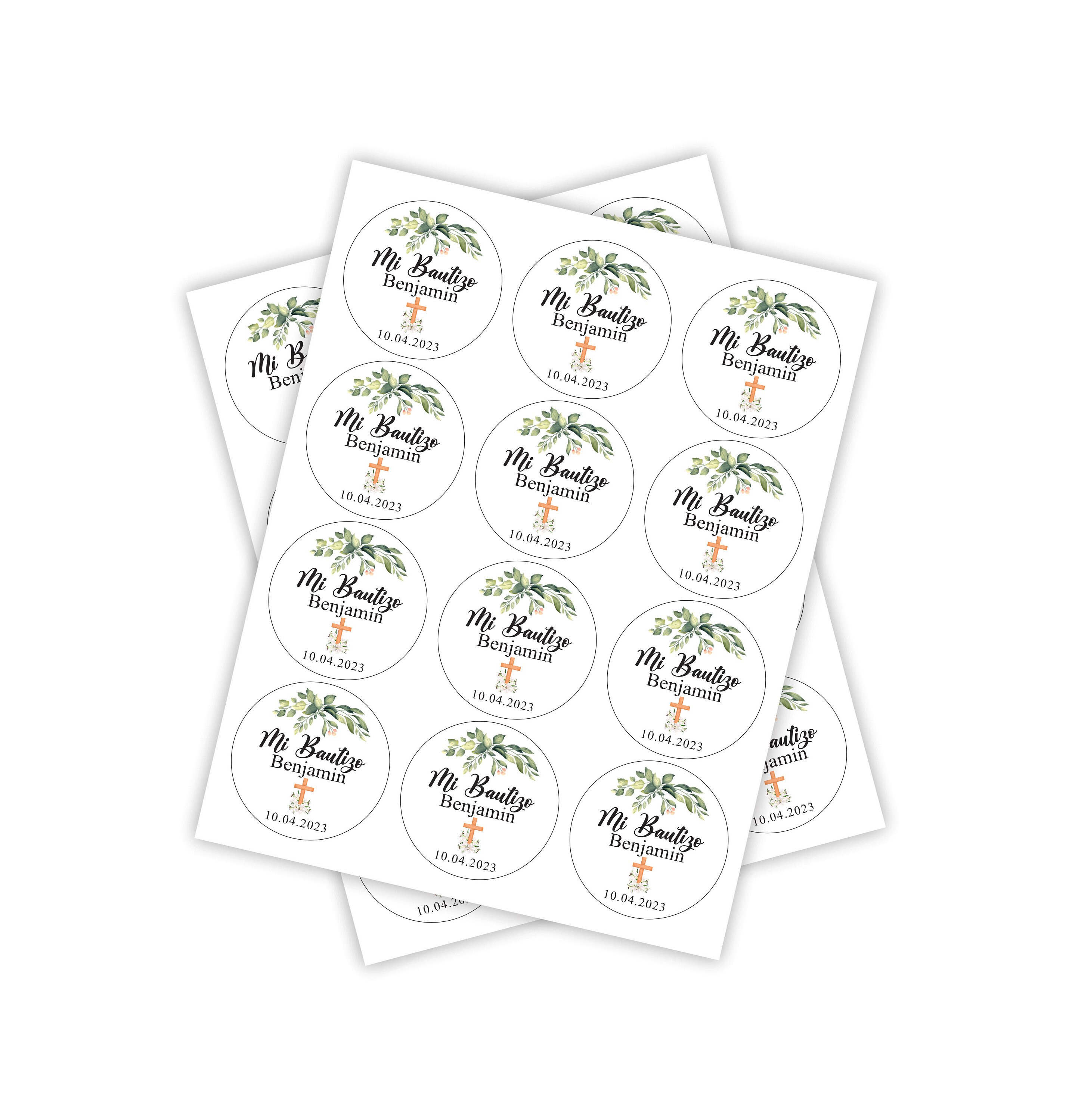 Personalized Baptism Stickers Custom Mi Bautizo Stickers Mi - Etsy