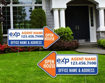 Exp Realty OPEN HOUSE Arrow Directional Yard Sign - Etsy
