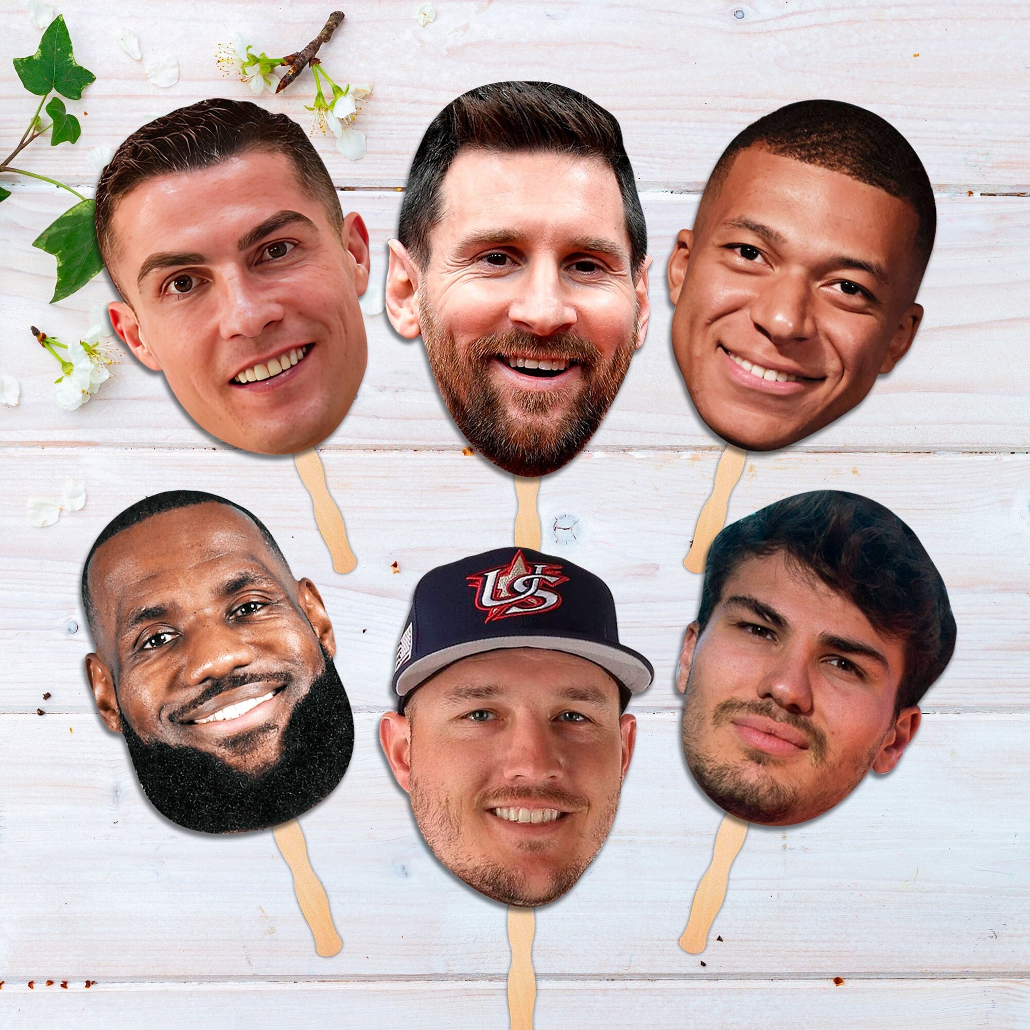 Custom Big Large Sports Face Fans, Basketball Team Heads, Football ...