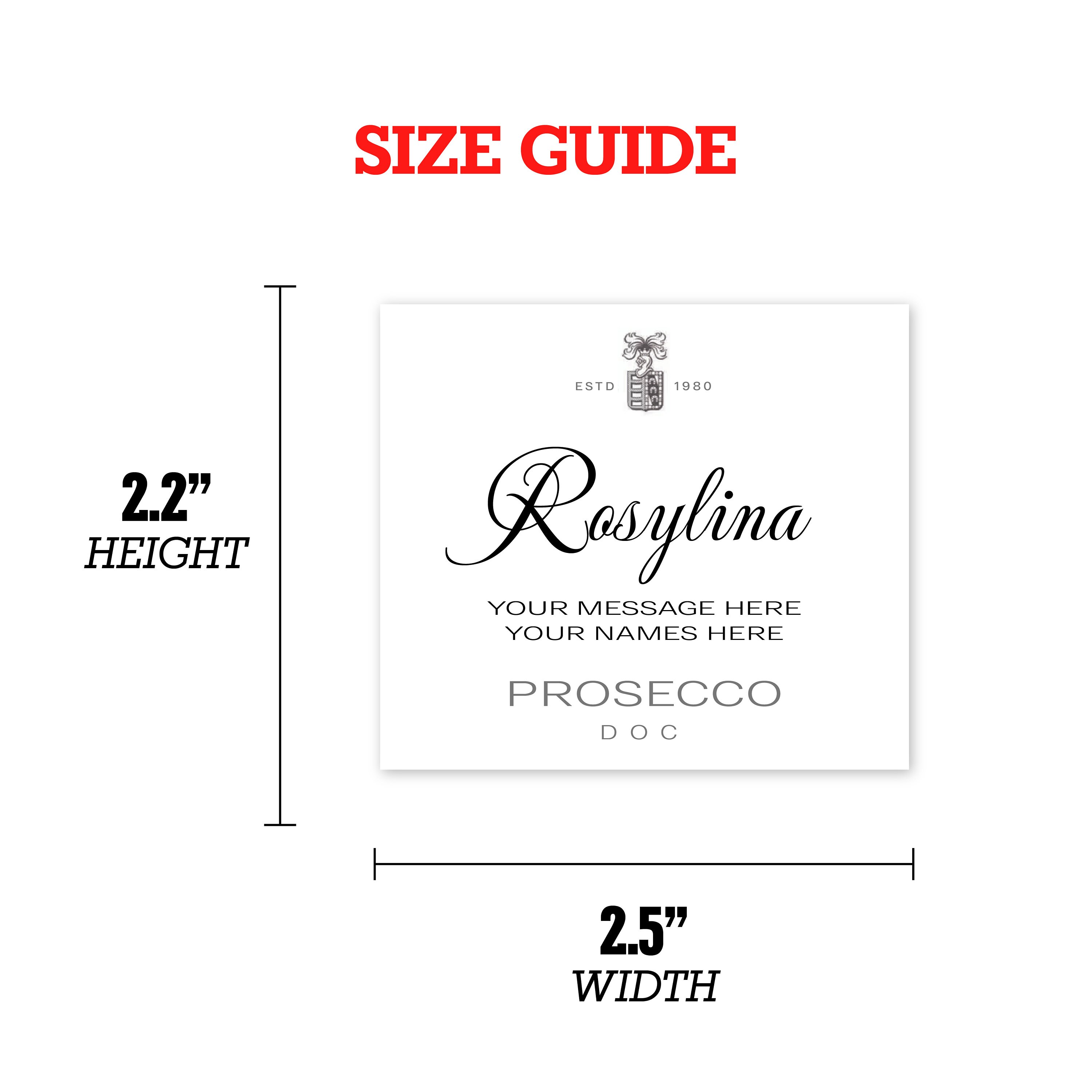 Custom Prosecco & Champagne Label Personalized Wine Vinyl - Etsy