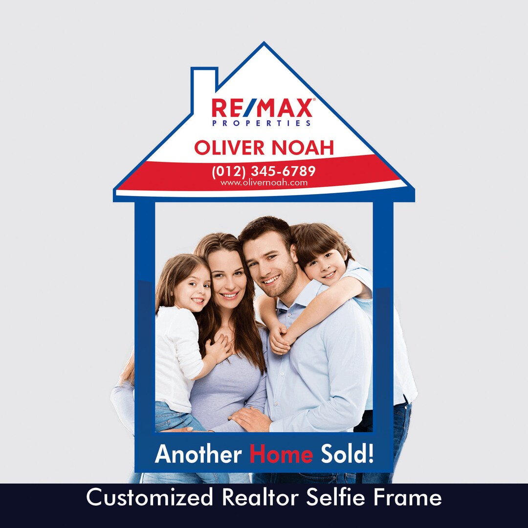 Remax Personalized Realtor Selfie Frame 28 X 40 - Etsy