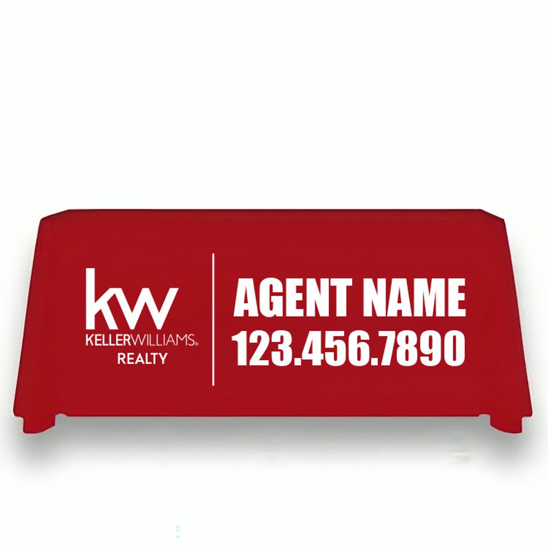 Keller Williams Custom Real Estate Table Throw, Personalized Table ...