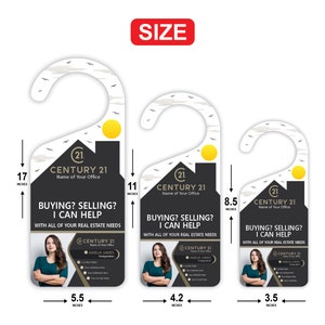 Century 21 Custom Real Estate Door Hanger, Personalized Realtor ...