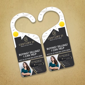 Century 21 Custom Real Estate Door Hanger, Personalized Realtor ...