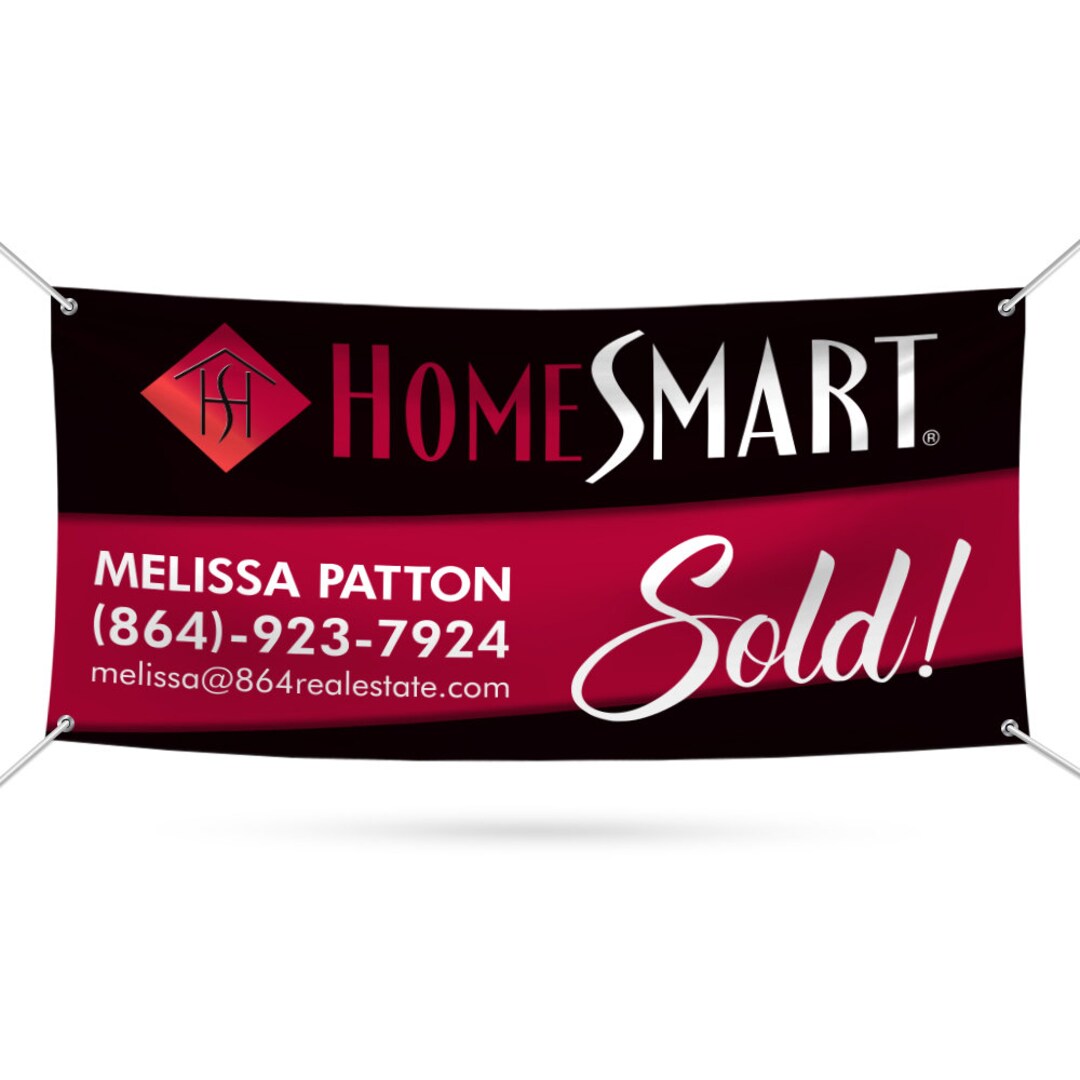 Homesmart Personalized Real Estate Marketing Banner Sign - 13 Oz ...