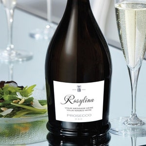 Custom Prosecco & Champagne Label, Personalized Wine Vinyl Sticker ...