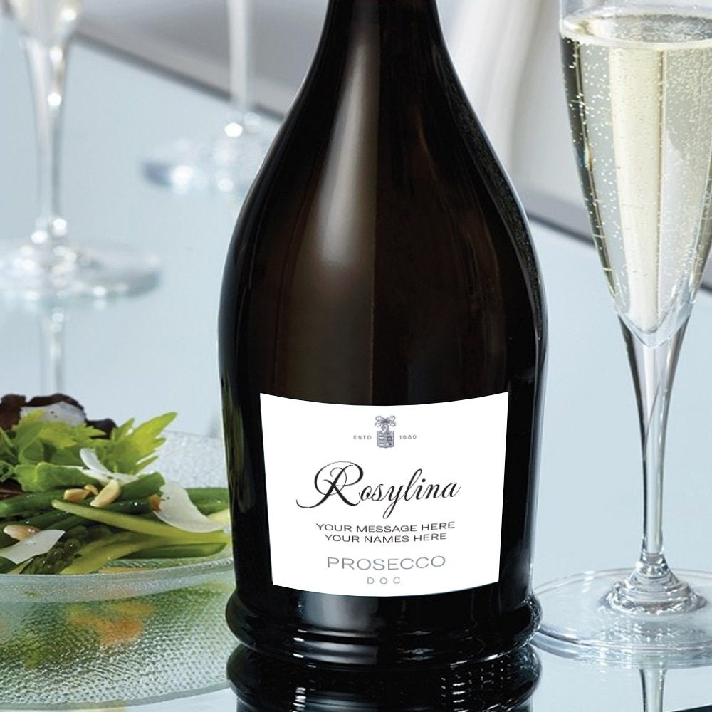 Custom Prosecco & Champagne Label Personalized Wine Vinyl - Etsy