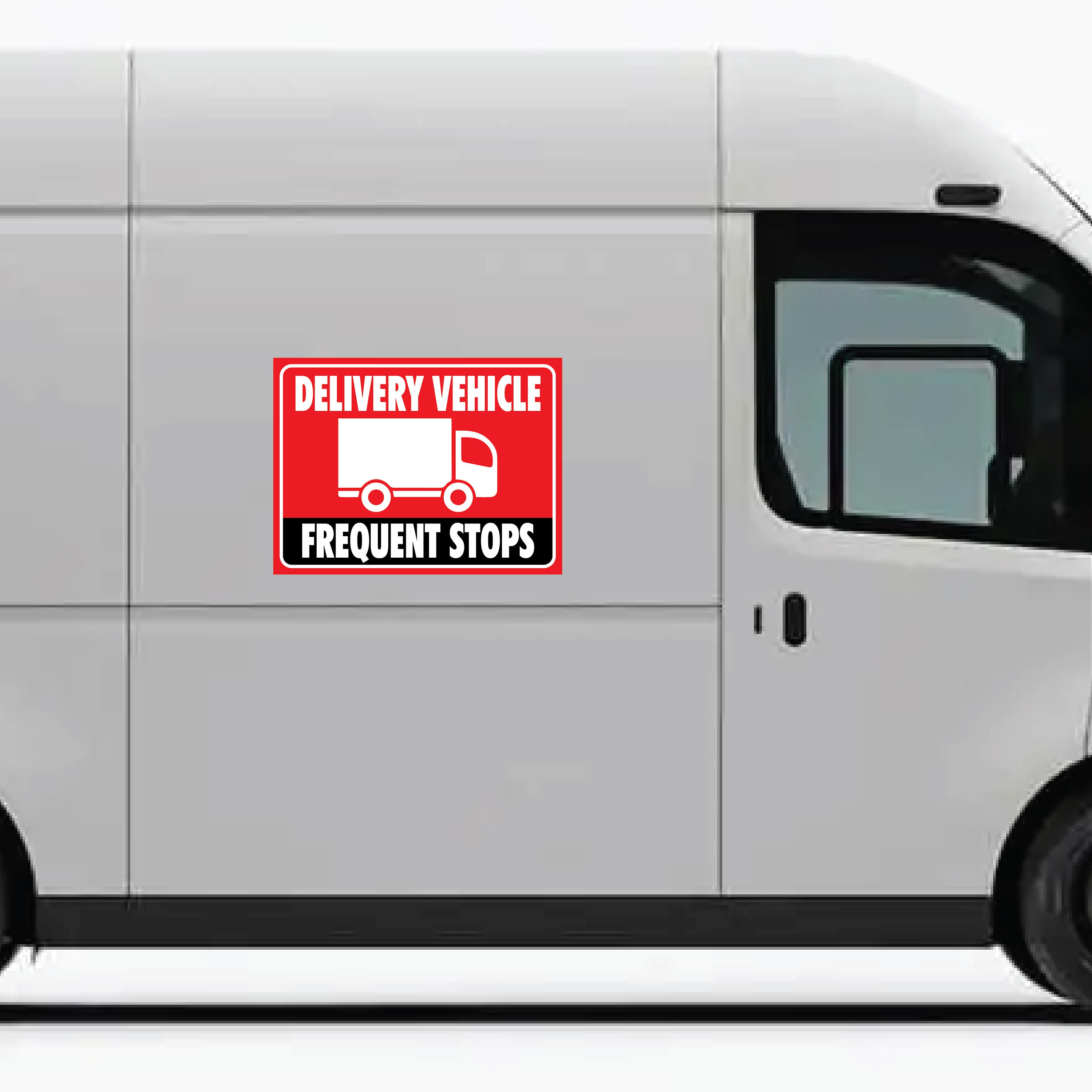 Delivery Vehicle Frequent Stops Car Magnet - Delivery Vehicle Magnet ...