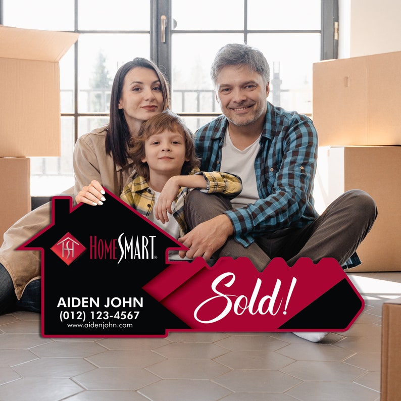 Homesmart Personalized Real Estate Marketing Key Cutout Sign ...