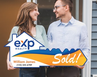 EXP Realty Personalized Real Estate Key Car Magnet Realtor Marketing ...