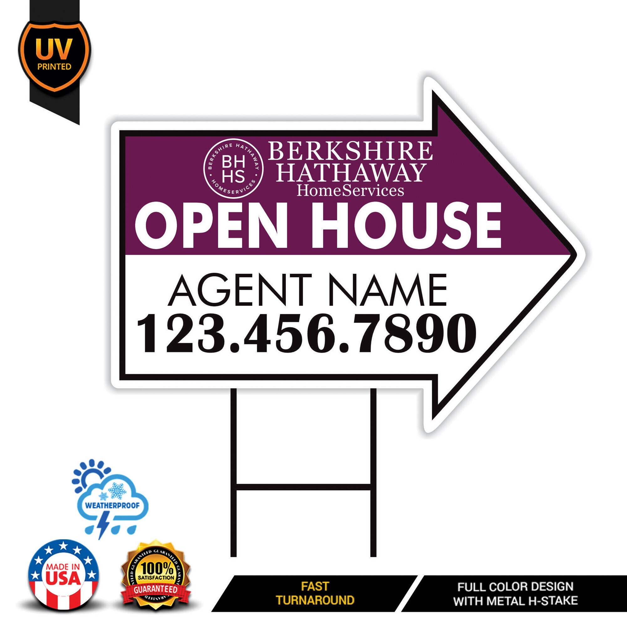 Berkshire Hathaway Open House Arrow Shaped Yard Signs 18 - Etsy