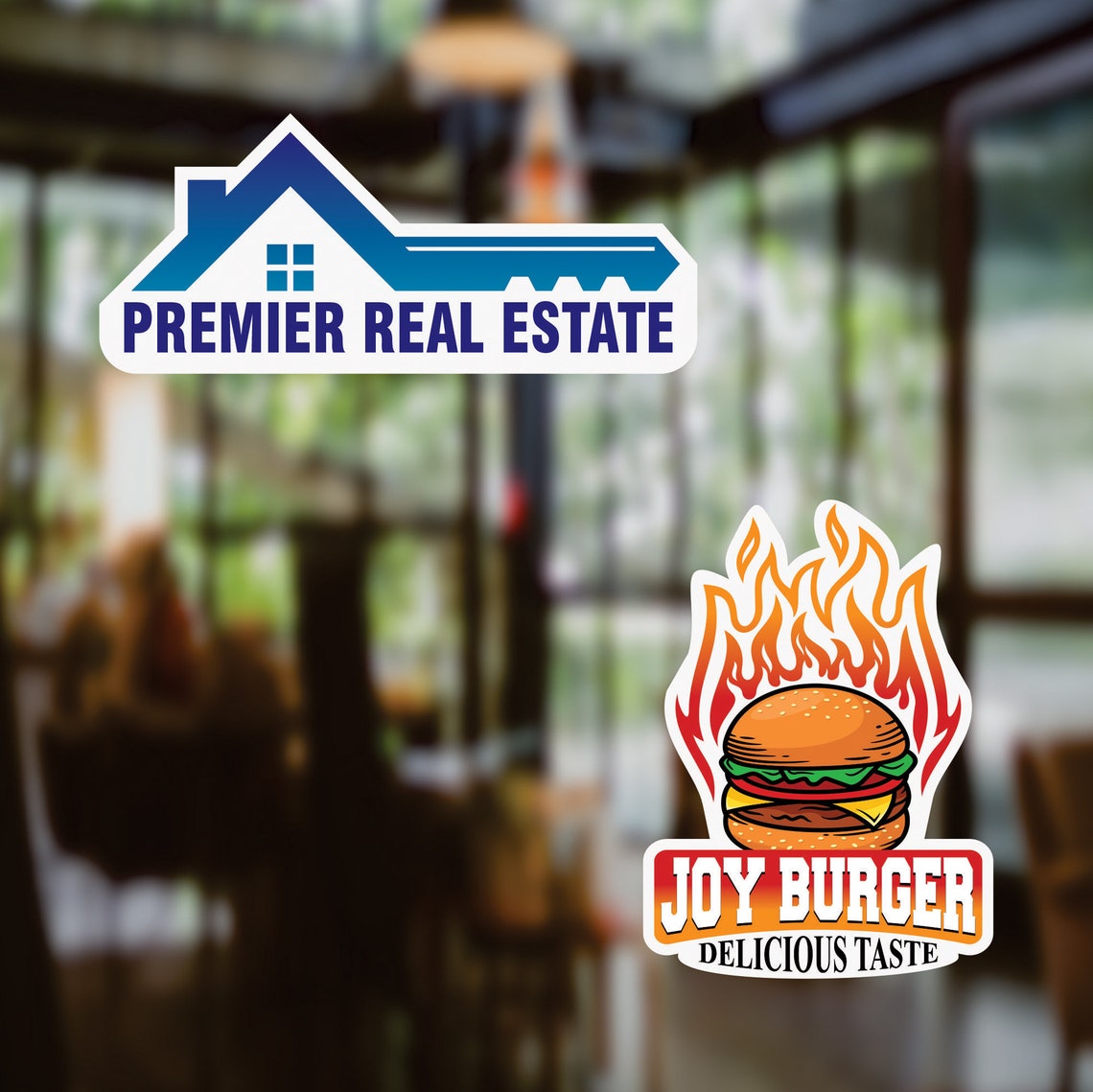 Custom Static Window Cling Vinyl Sticker - Personalized Window Decal ...