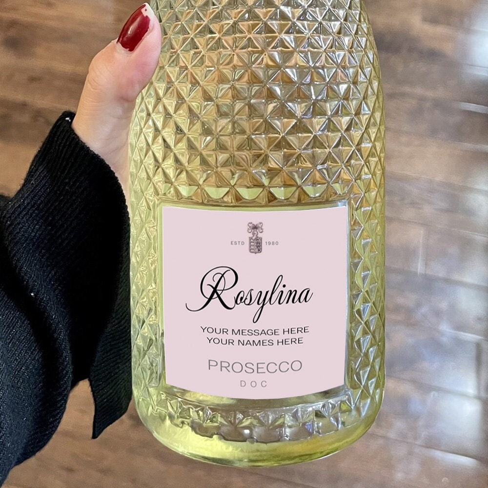 Custom Prosecco & Champagne Label Personalized Wine Vinyl - Etsy