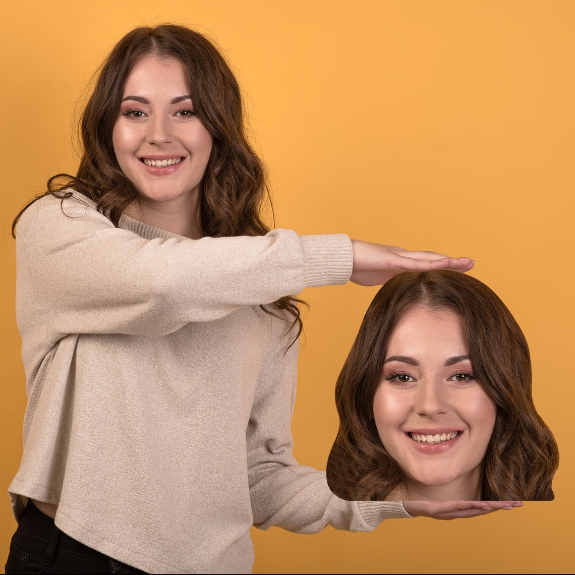 Custom Big Large Face Fans, Wedding Heads, Bachelorette Groom Face ...