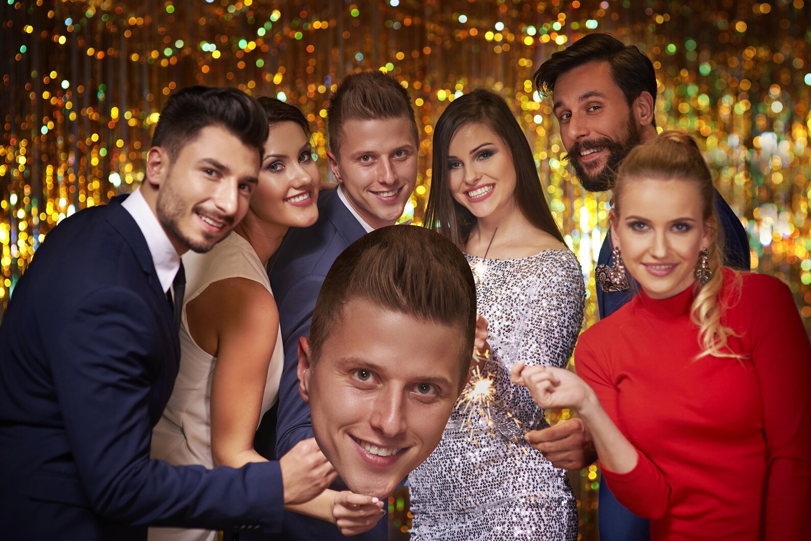 Custom Big Large Face Fans, Wedding Heads, Bachelorette Groom Face ...