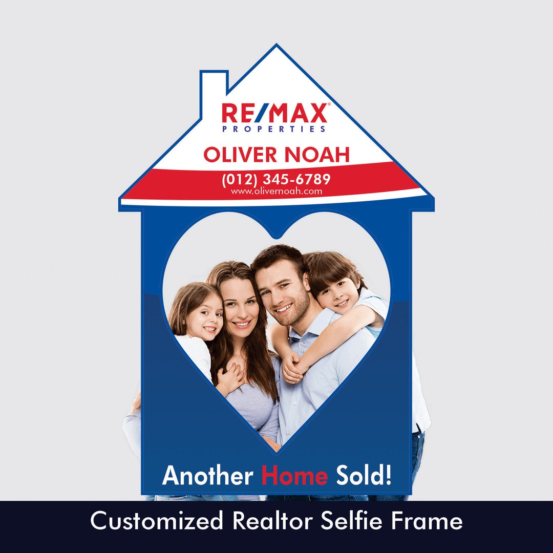 Remax Personalized Realtor Selfie Frame 28" X 40", Real Estate Selfie ...