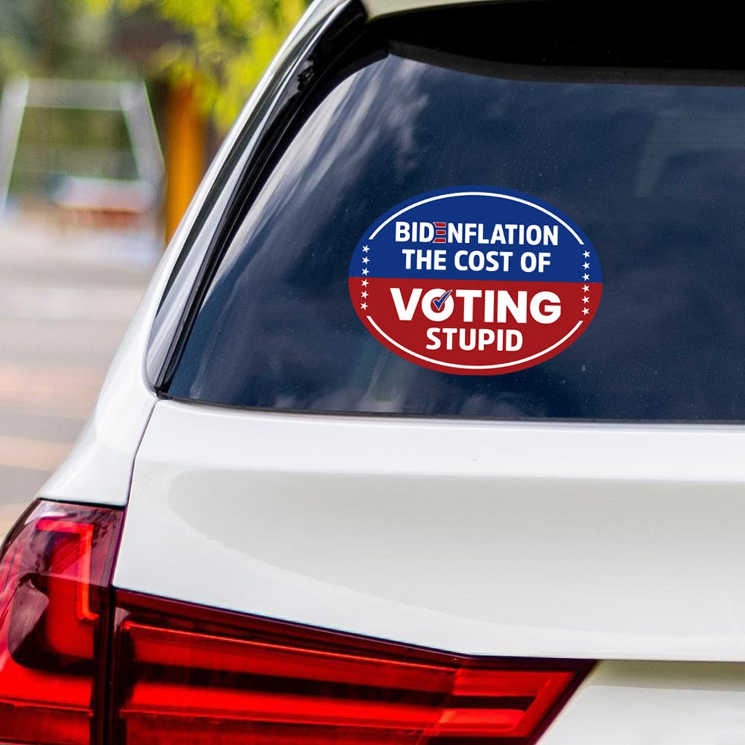 Bidenflation Sticker Vinyl Decal, Biden Inflation Sticker, Biden Funny ...