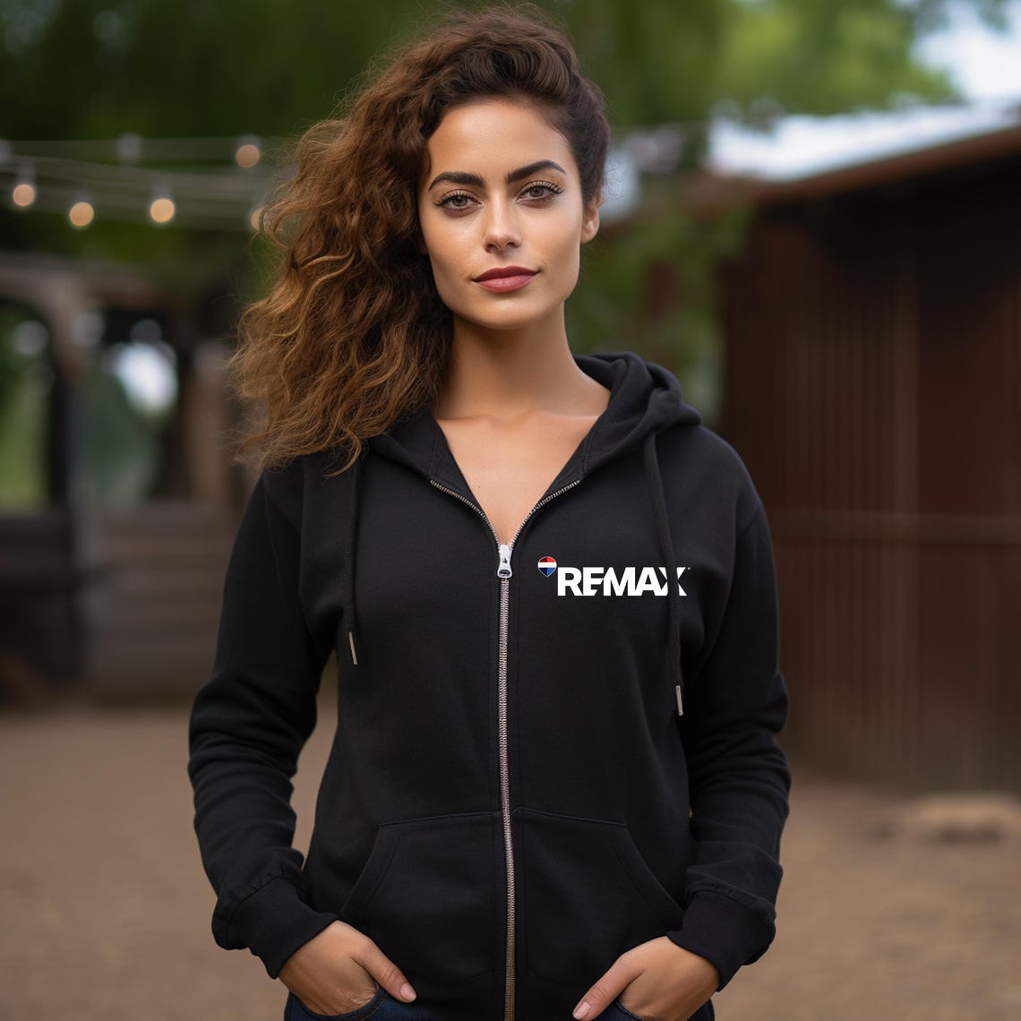 Embroidered Remax Realtor Zip-up Hoodie - Cozy Real Estate Fleece ...