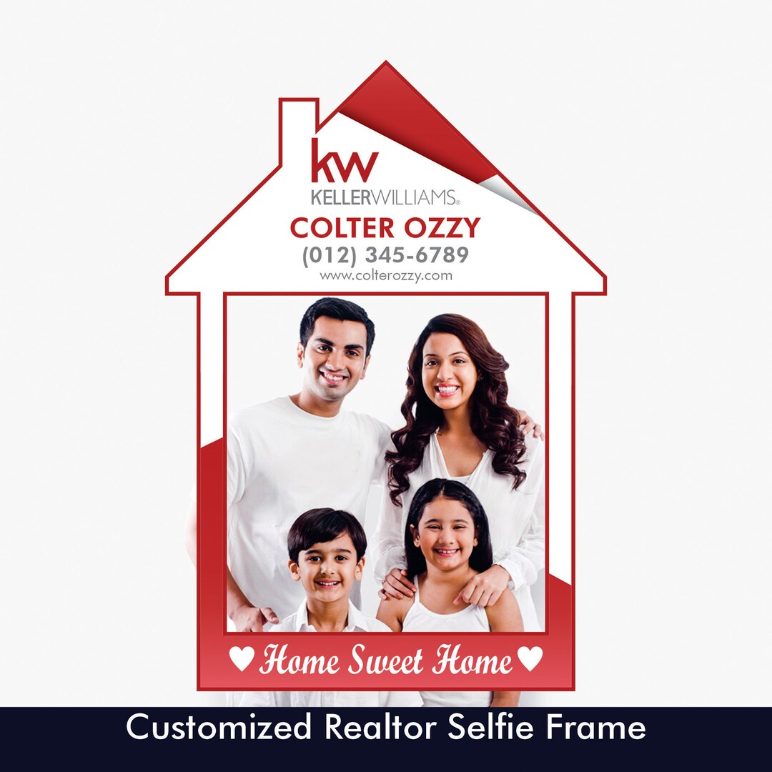 Kellerwilliams Personalized Realtor Selfie Frame 28" X 40", Real Estate ...