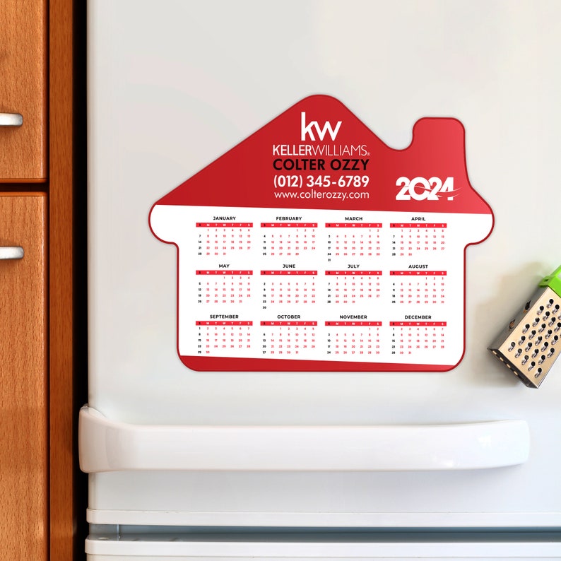 Keller Williams Personalized Real Estate Magnet Calendars, Realtor ...