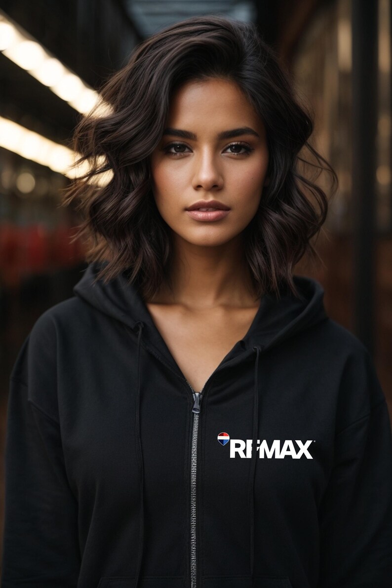 Embroidered Remax Realtor Zip-up Hoodie - Cozy Real Estate Fleece ...