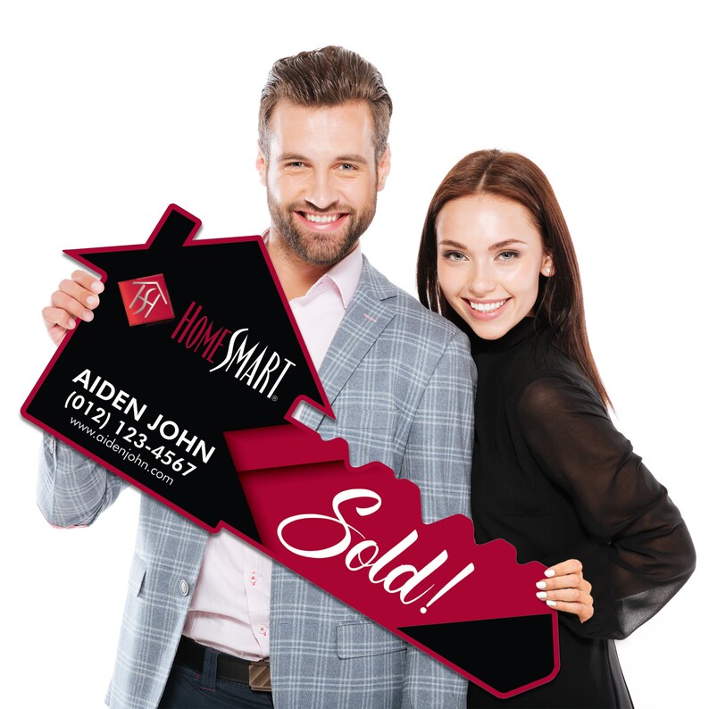 Homesmart Personalized Real Estate Marketing Key Cutout Sign ...