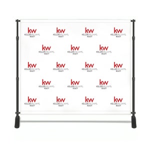 Keller Williams Custom Real Estate Step and Repeat Backdrop Stand 10'x8 ...