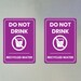 Recycled Water Safety Sign - Durable Aluminum 'do Not Drink' Notice for ...