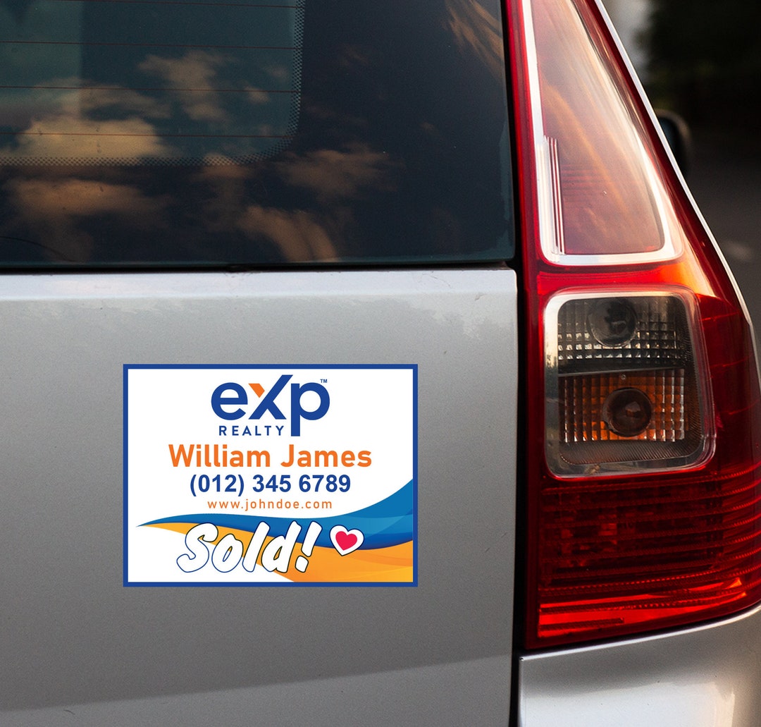 EXP Realty Personalized Real Estate Car Magnet - Realtor Marketing ...