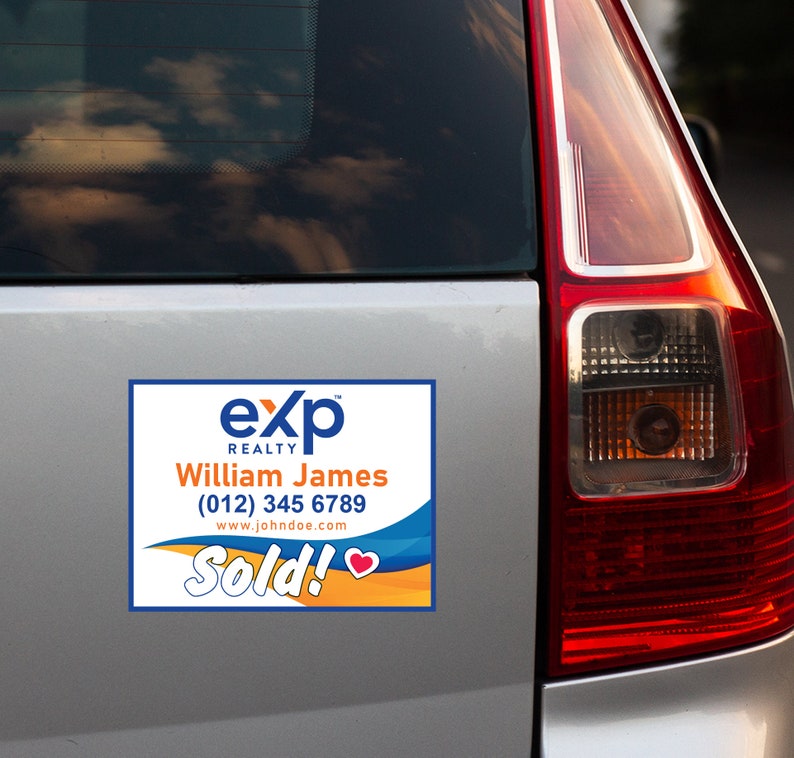EXP Realty Personalized Real Estate Car Magnet - Realtor Marketing ...