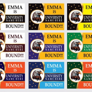 Personalized College Bound Yard Sign, College Mascot Sign, Custom ...