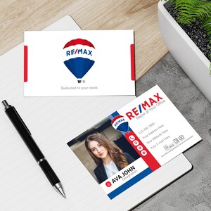 REMAX Custom Real Estate Business Card Two-sided, Customized Real ...