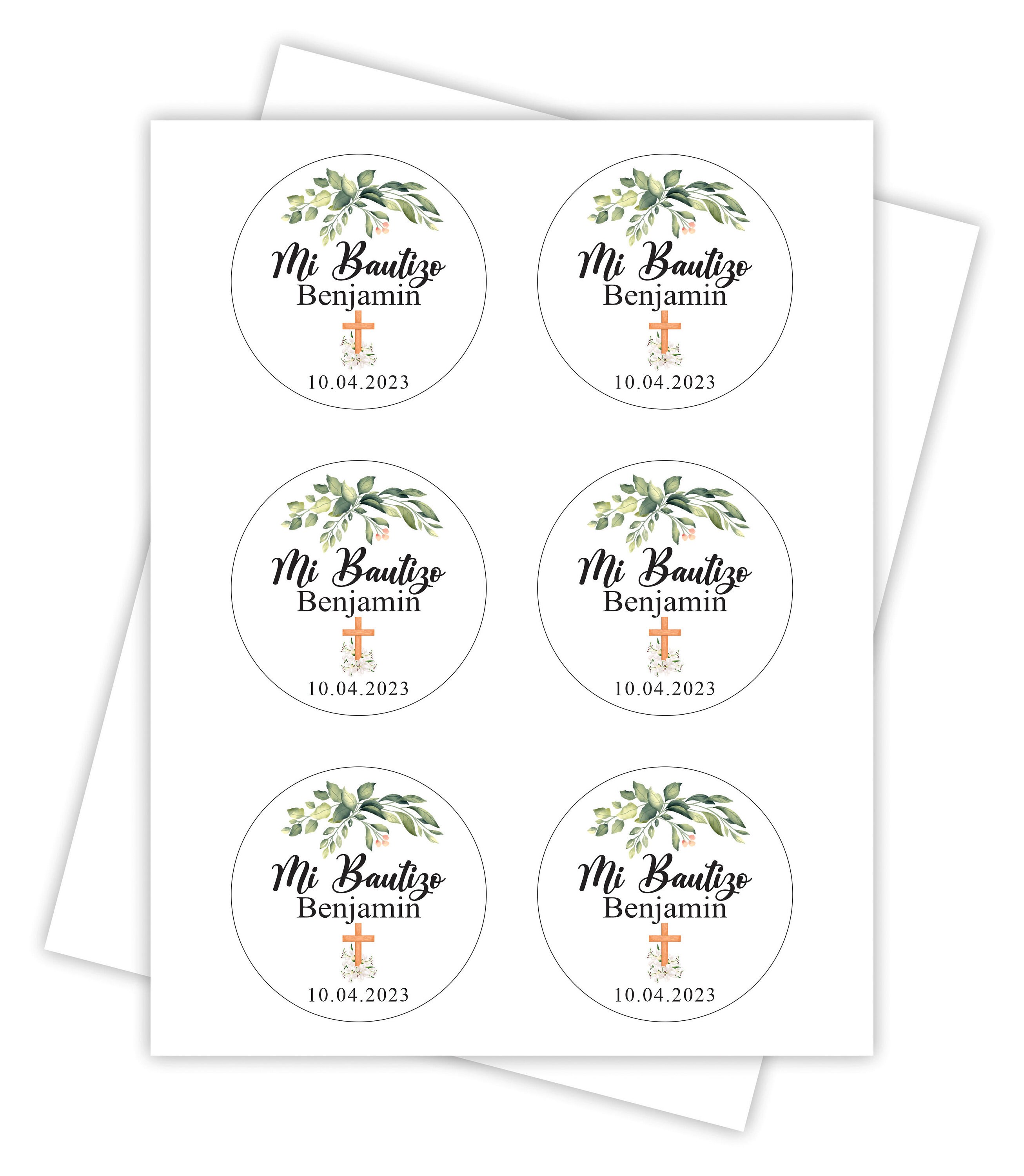 Personalized Baptism Stickers Custom Mi Bautizo Stickers Mi - Etsy