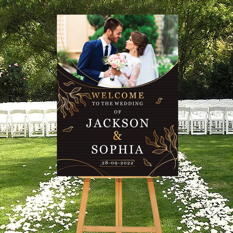 Custom Photo Wedding Sign Printable Personalized Wedding - Etsy