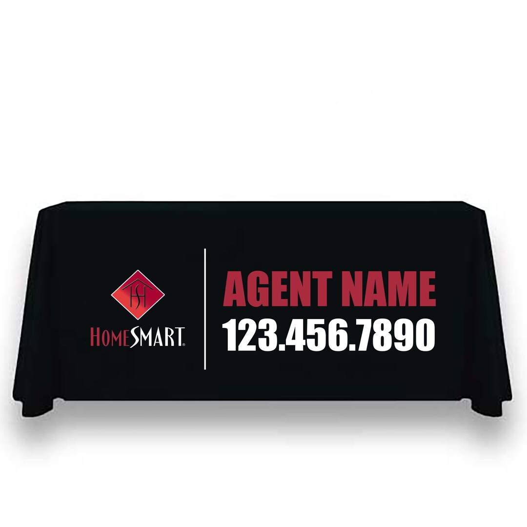 Home Smart Custom Real Estate Table Throw, Personalized Table Cloth ...