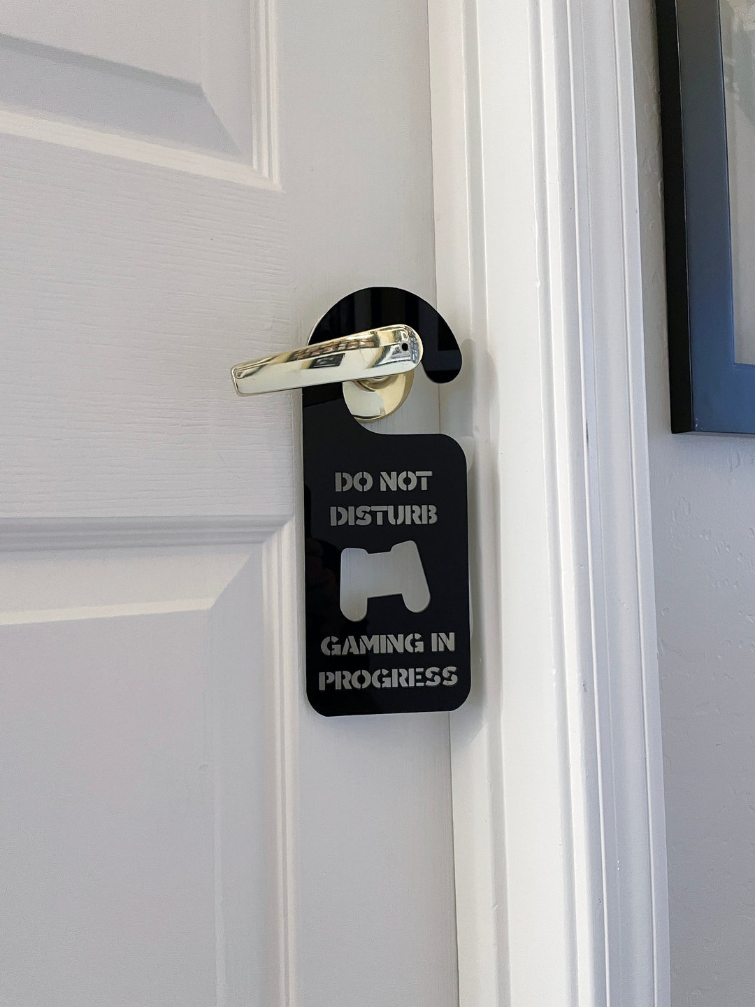 DO NOT DISTURB - Gaming in Progress, Door Hanger, Door Sign - Etsy
