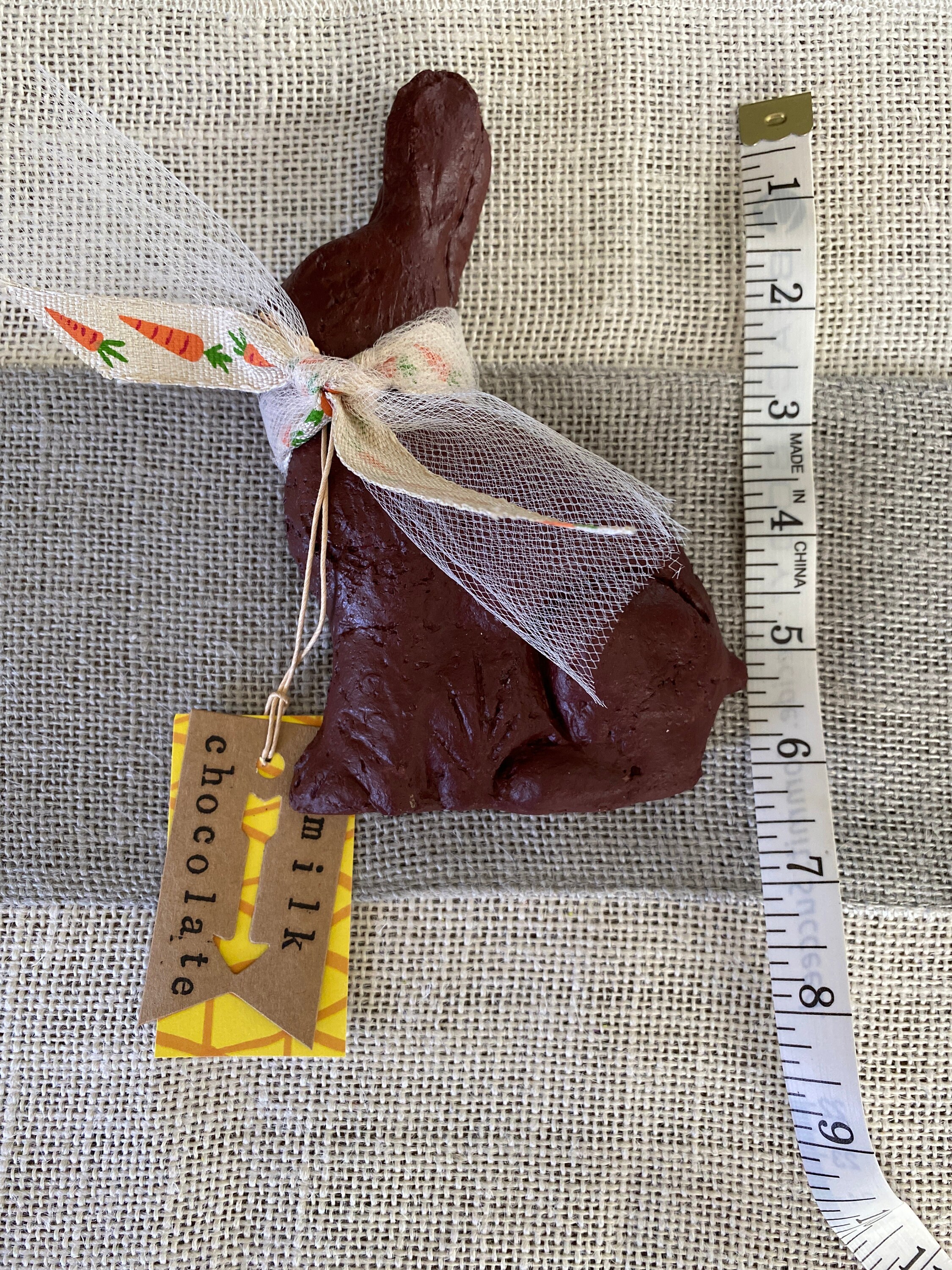 Primitive Milk Chocolate Bunny - Etsy