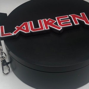 3d Printed Personalized Metal Rock Name Plate I 70s 80s I Desk Sign I ...