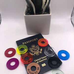 Travel Tokens- Personalized Gifts; Vagabond; Countries, States, Cities ...