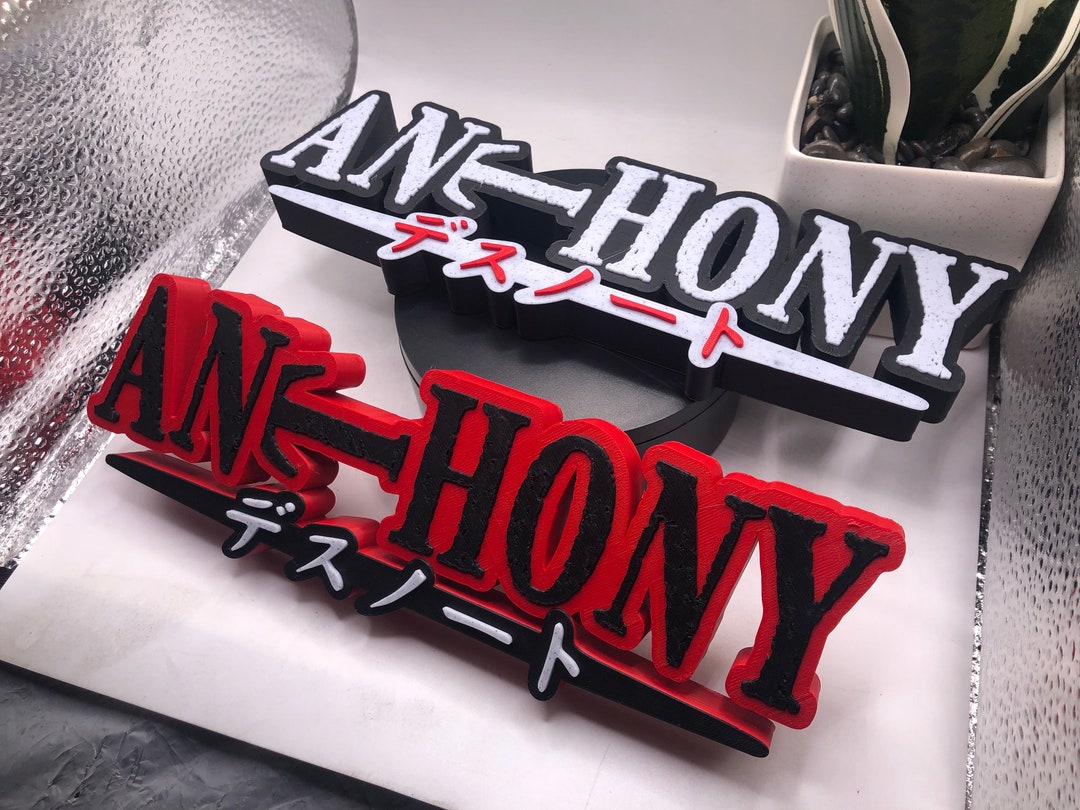 3d Printed DN Note Anime Inspired Name Plate I Personalized Desk Sign I ...