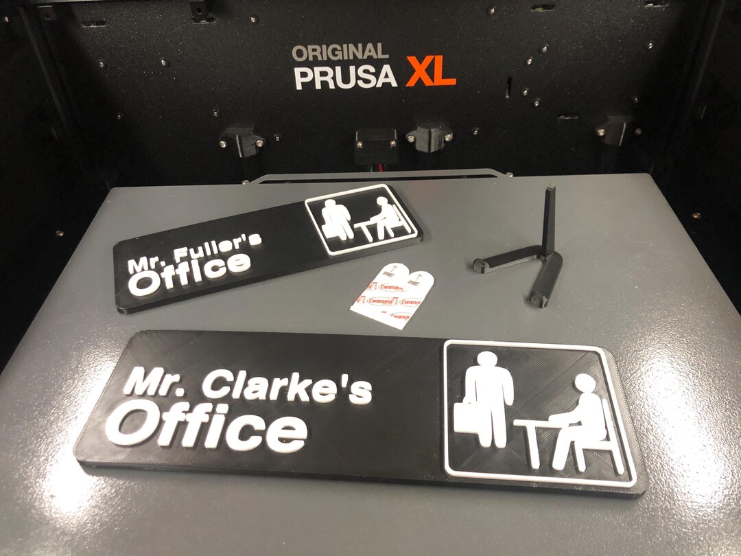 3d Printed Office Inspired Name Plate Desk or Wall Sign Display I ...