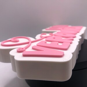 3d Printed Medical Name Plate I Sign I LVN RN CNA Lab Tech I His Her ...